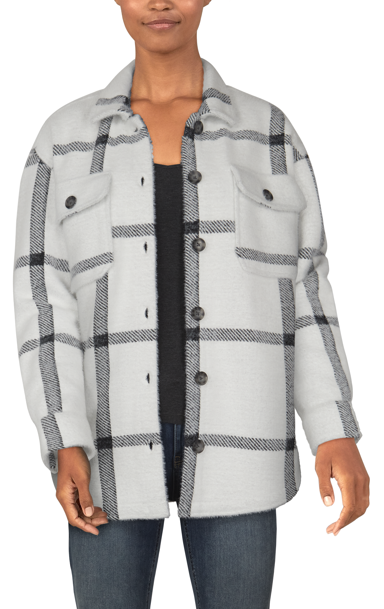 Natural Reflections Windowpane Shacket for Ladies | Cabela's